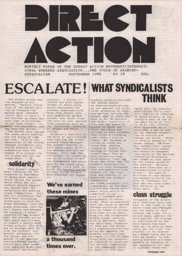 Direct Action #18 (September 1984) | libcom.org